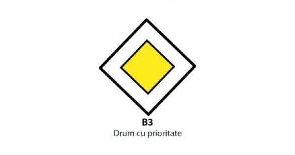 Drum cu prioritate, Indicator rutier | Semn de circulatie